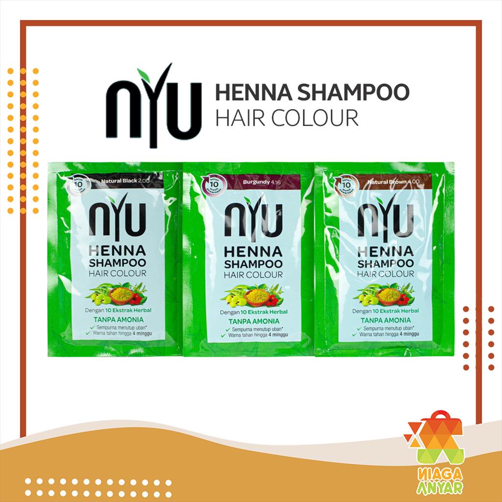 Jual NAS NYU Shampoo Hair Colour Henna / NYU Henna Shampoo Pewarna ...