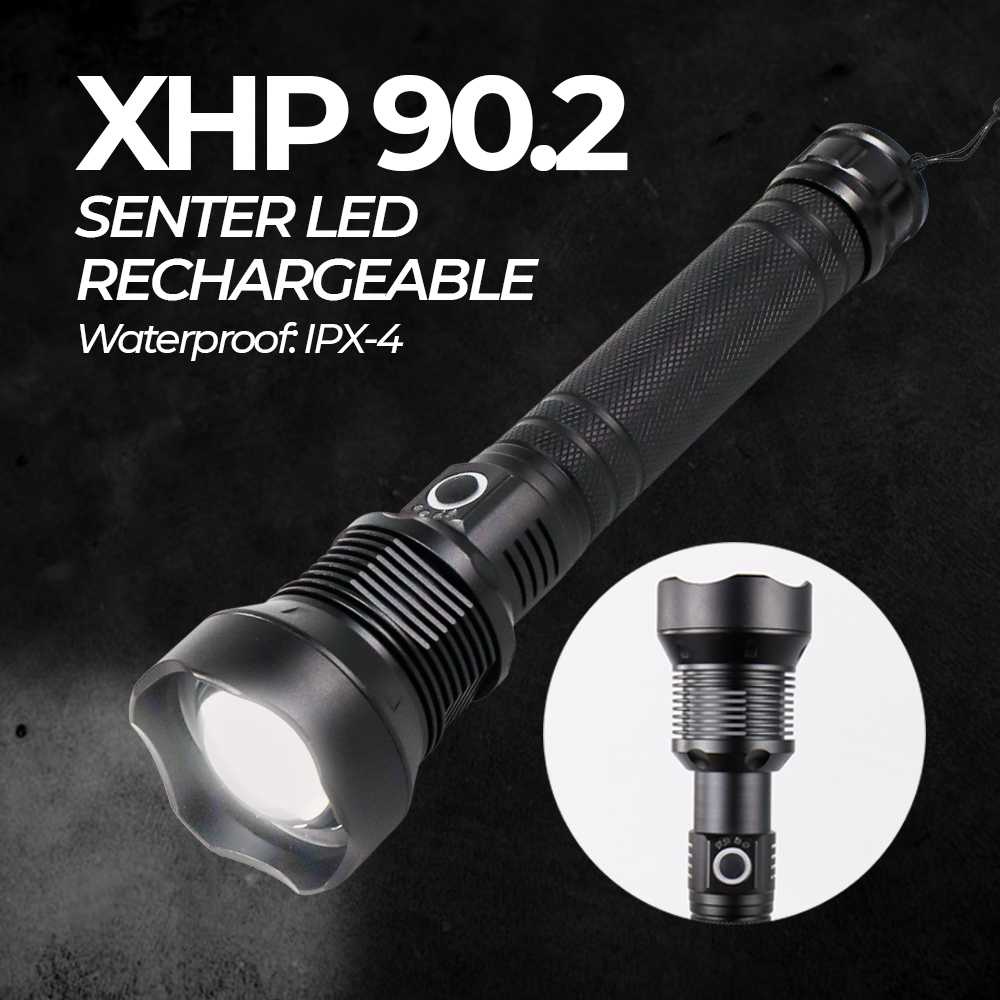 Jual XLAMP Senter LED Flashlight USB Rechargeable XHP90.2 - JHS522X ...