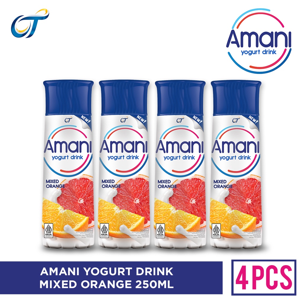 Jual Bundle AMANI Yogurt Drink Mixed Orange - 4 Btl | Shopee Indonesia