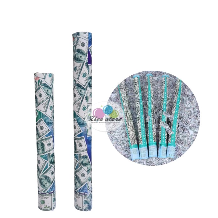 Jual party popper dollar / confetti 50 cm dollar | Shopee Indonesia