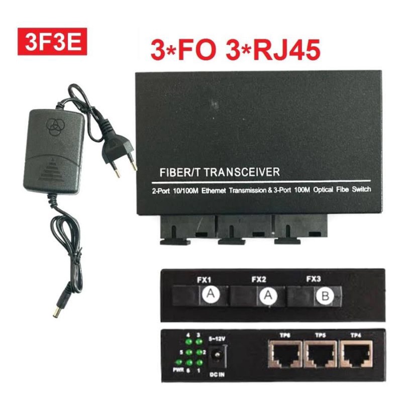 Jual Inotrix 3F3L Media Converter 3Fo 3Lan Fiber Optik 3 Fo 3 Lan N | Shopee Indonesia