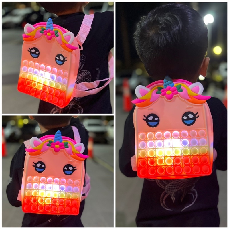 Jual PT01 Tas pop it led tas pop it lampu dan tanpa lampu | Shopee ...