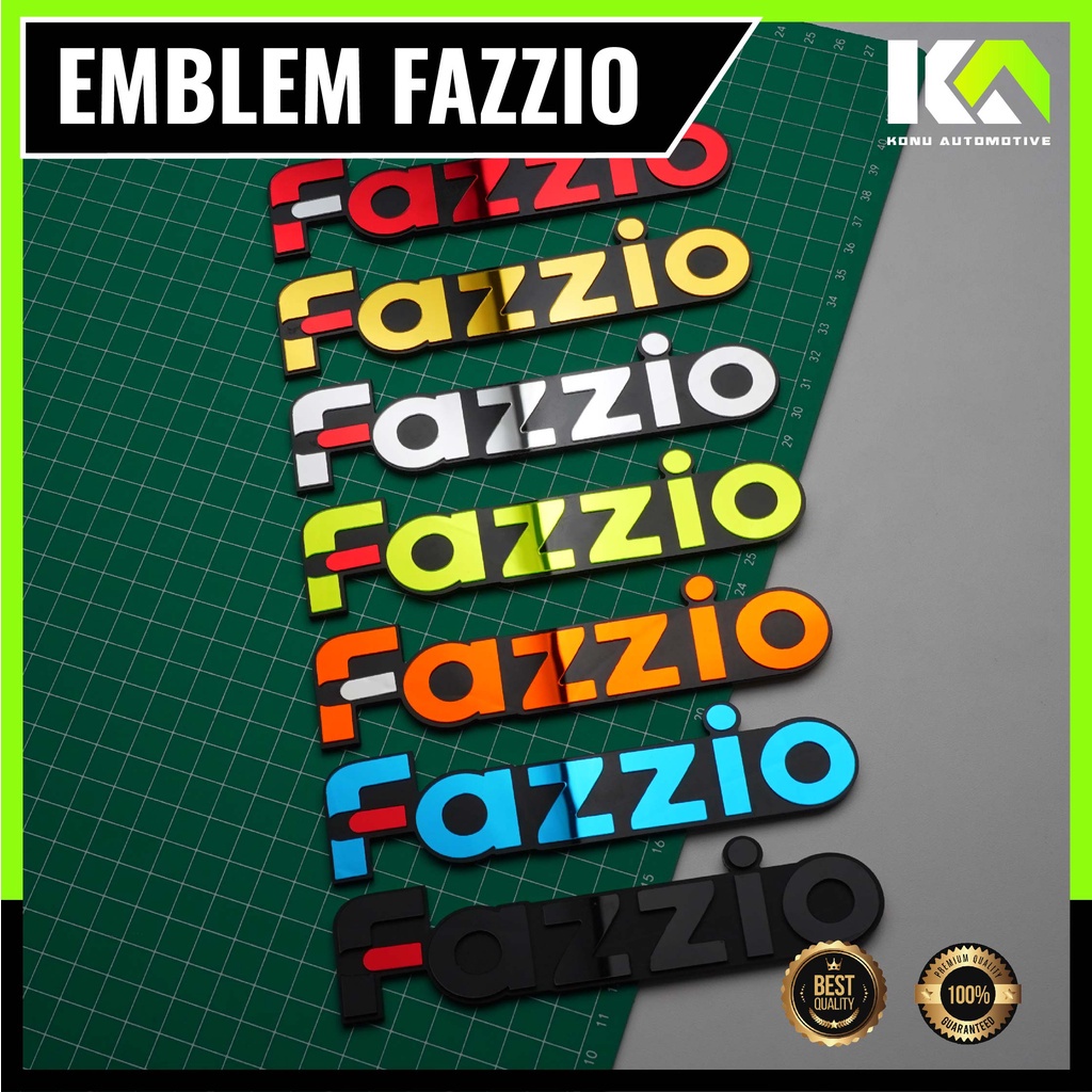 Jual 2PCS EMBLEM FAZZIO 125 LOGO FAZZIO TIMBUL BUKAN STIKER YAMAHA ...