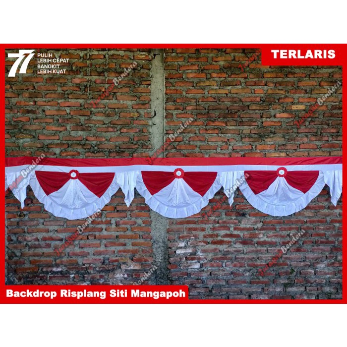 Jual Bendera Merah Putih Panjang | Backdrop Siti Manggopoh | Shopee ...