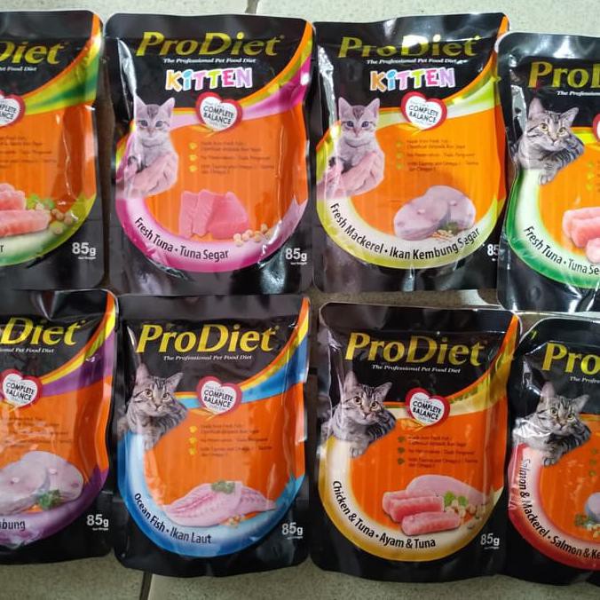 Jual Makanan Kucing PRO DIET ProDiet no meo POUCH SACHET 85gr cat Wet ...
