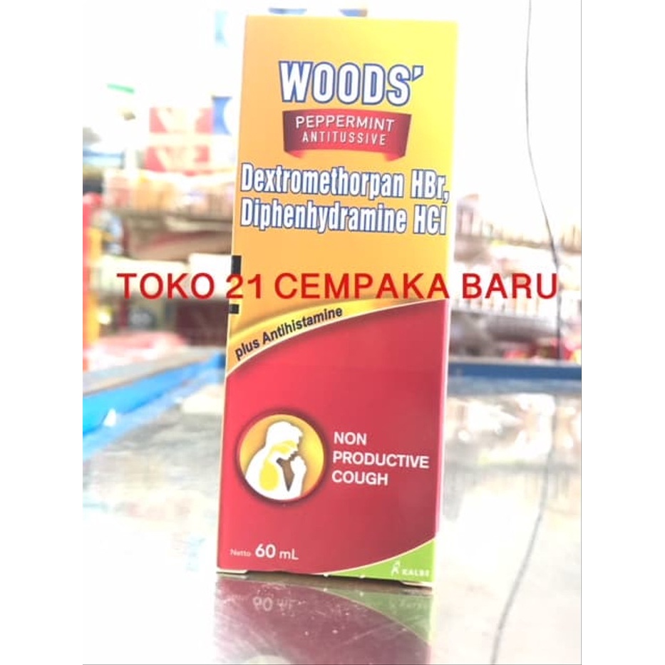 Jual WOODS BATUK TIDAK BERDAHAK SIRUP BOTOL 60 ml | MERAH Obat Sakit ...