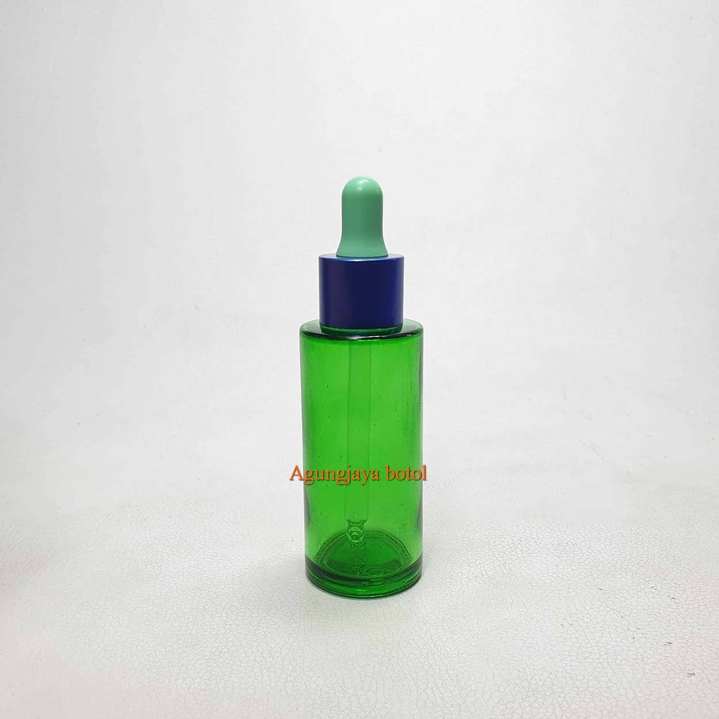 Jual Botol Pipet 50 ml Cilinder Hijau Ori Tutup Pipet Alumunium / Botol ...