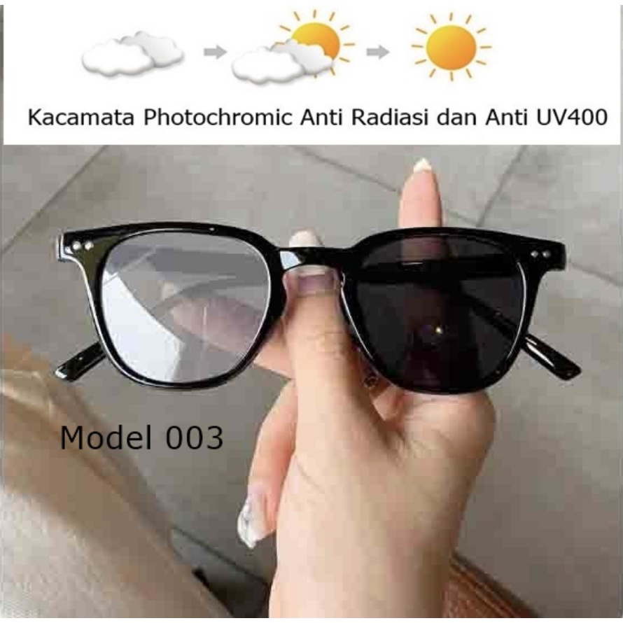 Jual Kacamata Photocromic Korea / Anti Radiasi 2 In 1 Potokromik Photochromic Pria Wanita ...