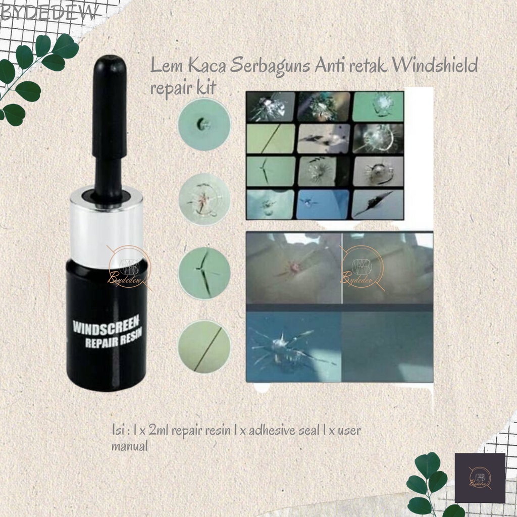 Jual Lem Kaca Mobil Anti Retak repair kit reparasi sendiri WINDSHIELD ...
