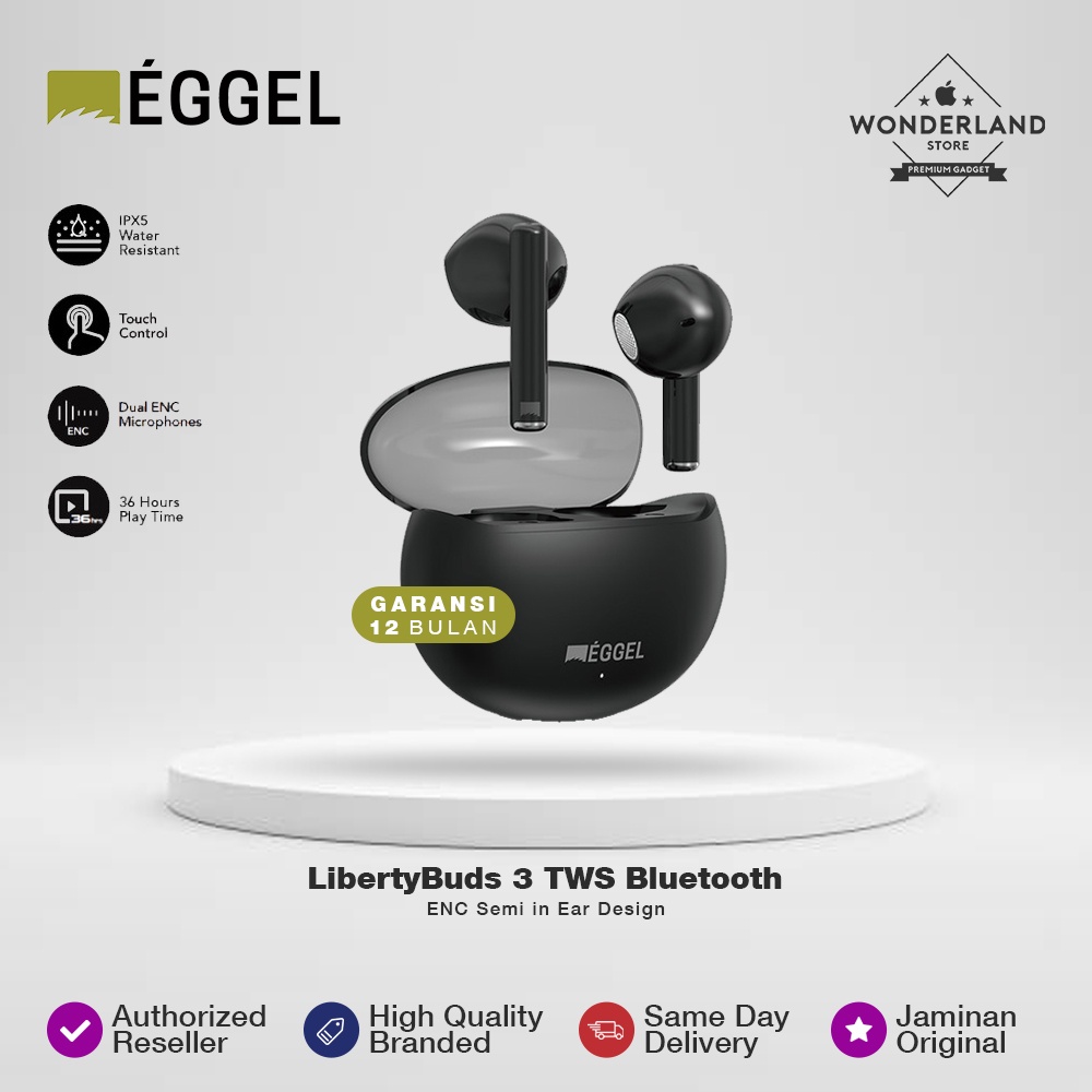 Jual Eggel LibertyBuds 3 Air ENC Semi in Ear TWS Earbuds Earphone ...