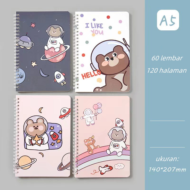 Jual COD(PART 1) Buku Tulis A5 /Notebook A5/Buku Tulis Sekolah isi 60 ...
