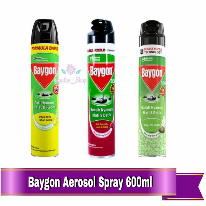 Jual Baygon Obat Nyamuk Semprot 600 ml | Shopee Indonesia