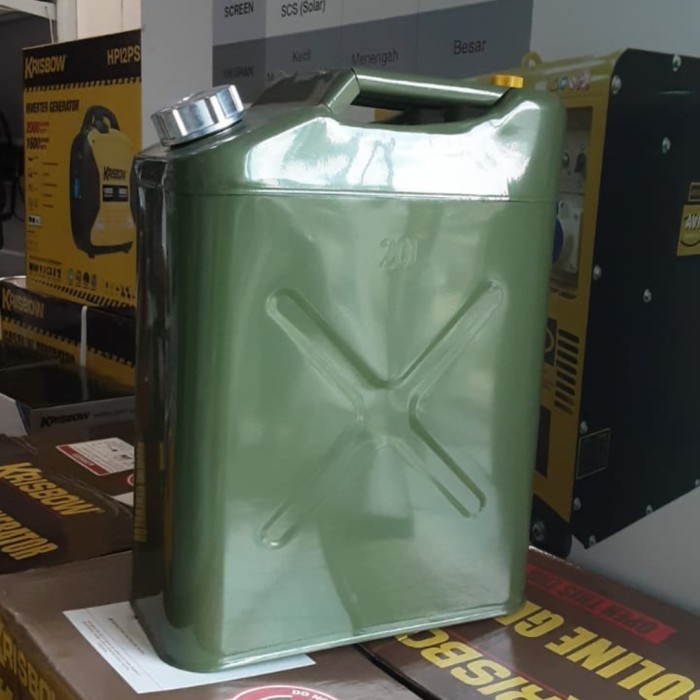 Jual KRISBOW JERIGEN BENSIN JERIGEN BESI 20 Liter Best | Shopee Indonesia