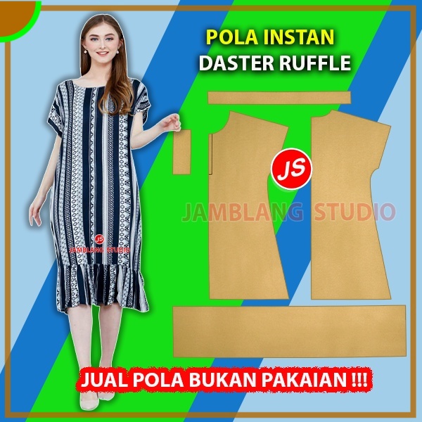 Jual Pola Instan Daster Ruffle | Aneka Pola | Shopee Indonesia