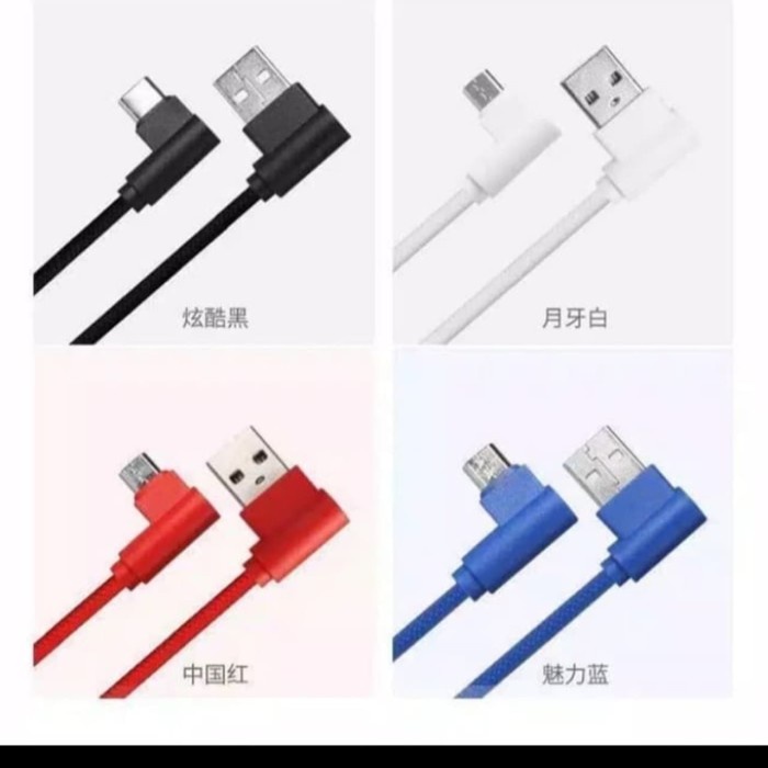 Jual BOP KABEL CHARGER HP V8 / MICRO USB / LIGHTNING MODEL L SHAPE FOR ...