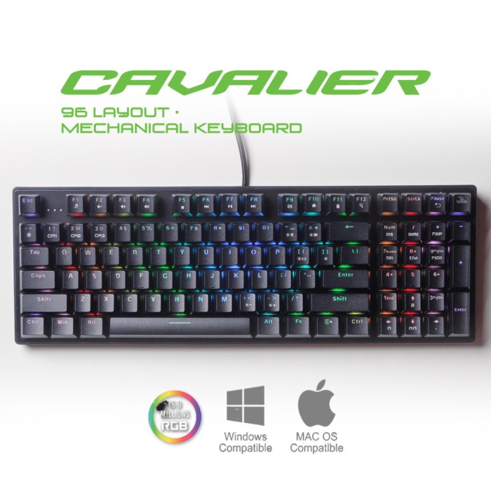Jual KOODO CAVALIER Mechanical Keyboard Layout 96 Key - OUTEMU RED ...