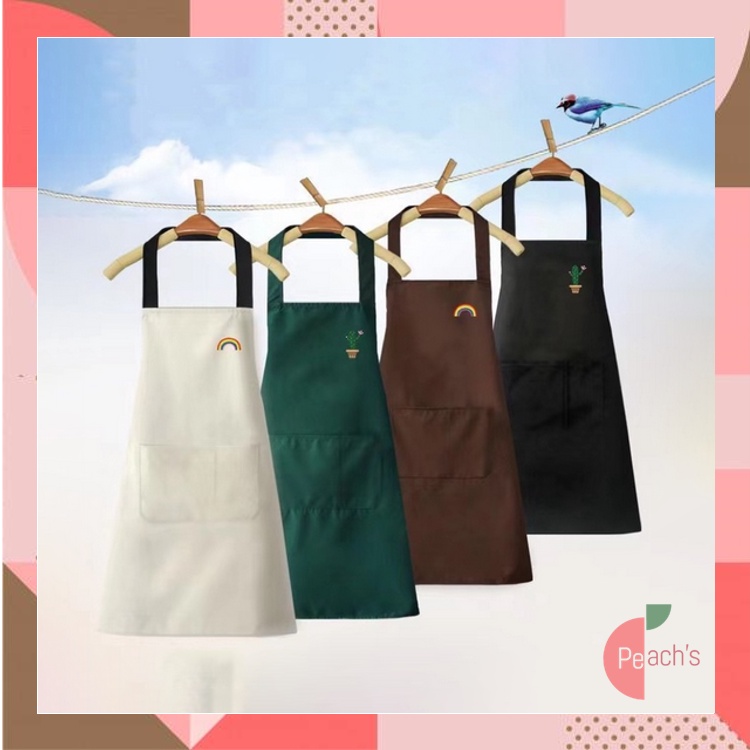 Jual PEACHs - H5738 Apron Waterproof / Apron Kitchen Masak Celemek ...