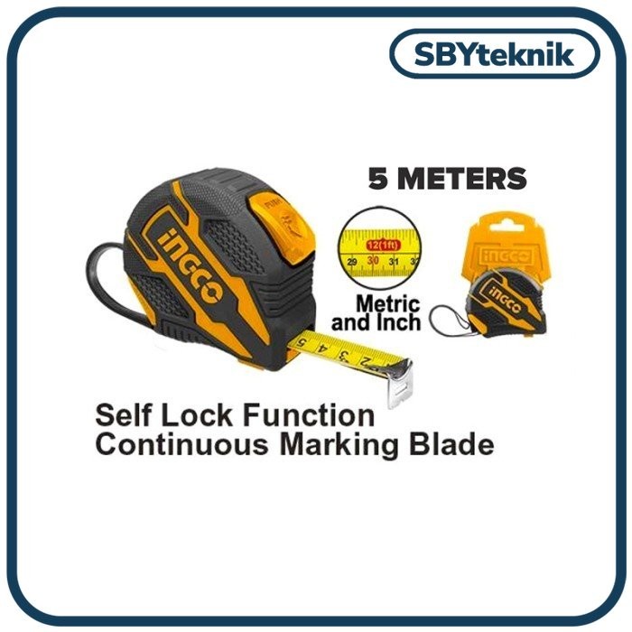 Jual Meteran Besi 5m Meter Steel Measuring Tape 5 m INGCO HSMT08519 ...
