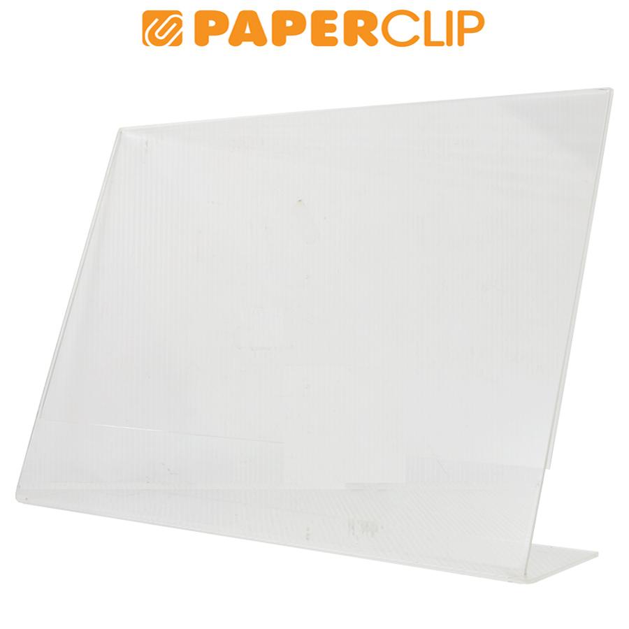 Jual ACRYLIC HOLDER / AKRILIK BROSUR SIGN HOLDER TABLE 30X21.5 | Shopee ...