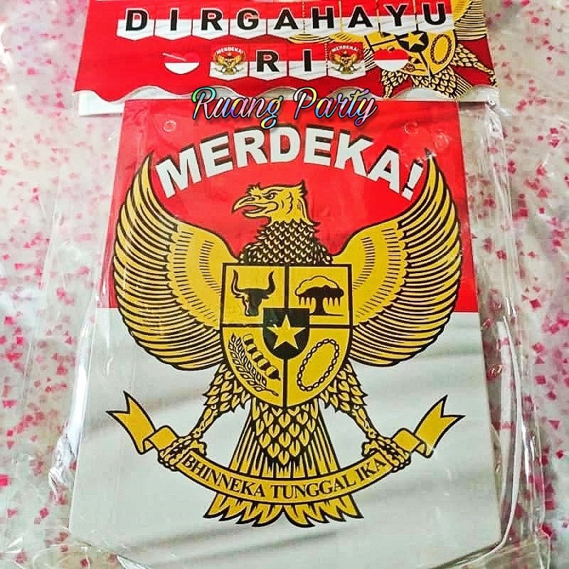 Jual Banner DIRGAHAYU RI / bunting flag HUT RI/ banner 17 agustus murah ...