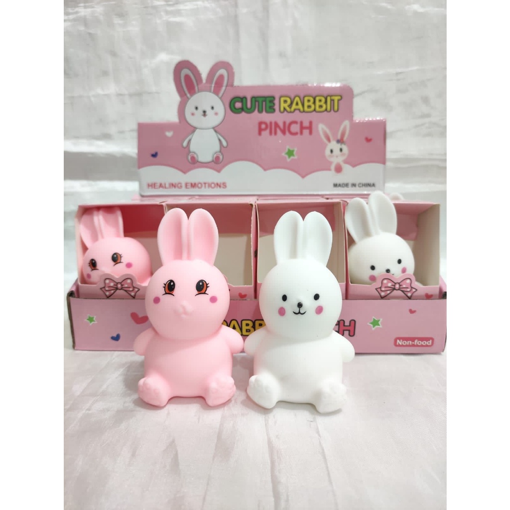 Jual Squishy Squeeze BUNNY Rabbit Kelinci Pink FIDGET SQUEEZE TOYS ...