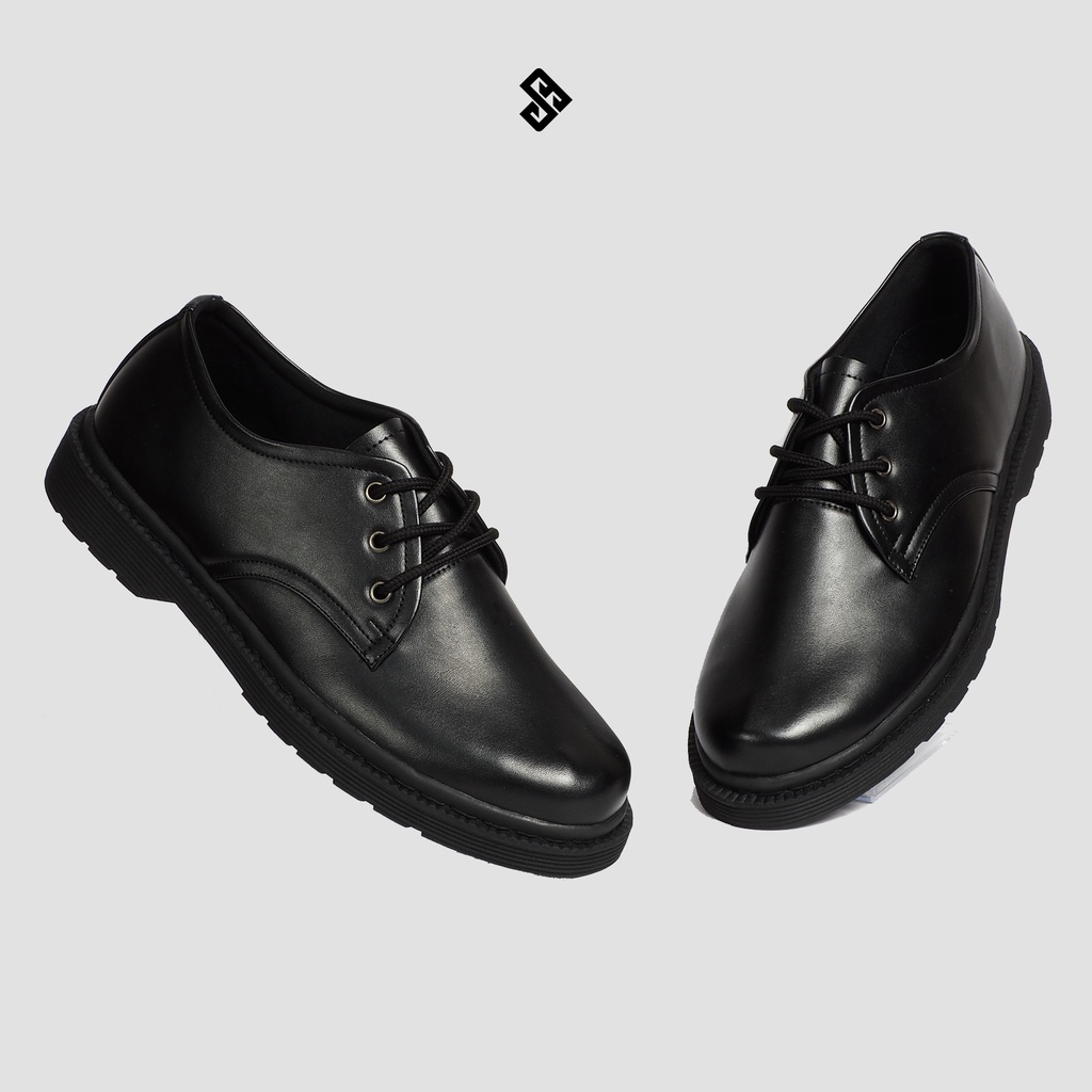 Jual Sepatu Pria Formal Hitam Tali | SB KOBE LITE FULL BLACK | Shopee ...