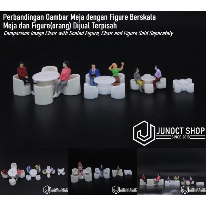 Jual Maket Meja Ruang Tamu set 4 Sisi 1:64 - 1:150 Bangku Kursi Miniatur | Shopee Indonesia