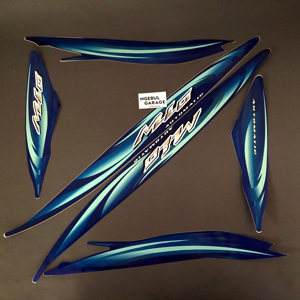 Jual Stiker Mio Sporty Ruji 2007 Striping YAMAHA IMI BIRU SILVER PUTIH ...