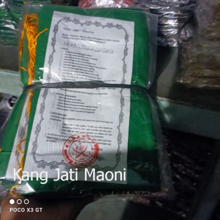 Jual kain rajah arab hijau bkn sengkelat kamarogan Asli Paling Mewah ...