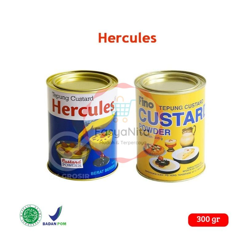 Jual Tepung CUSTARD POWDER Vla Bubuk - Fino Hercules Haan Krema ...
