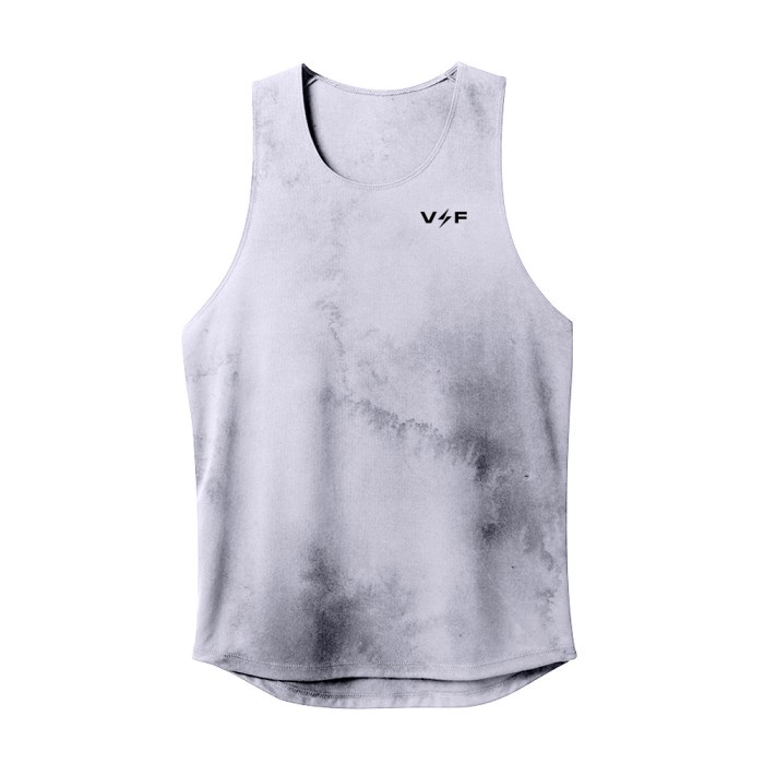 Jual Voltandfast Men's Lightning Running Singlet Tie Dye Series V2 - Gray - Small Logo | Shopee ...