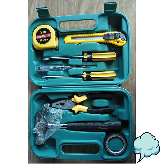 Jual [COD] Alat Set Perkakas Palu Tang Obeng Cutter Meteran Repair Tool ...