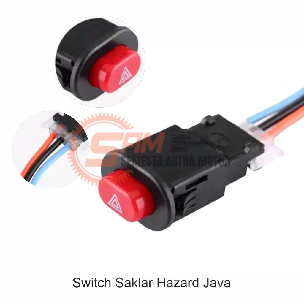 Jual Saklar Tanam Java 3 Kabel Switch Hazard On Off Universal ...