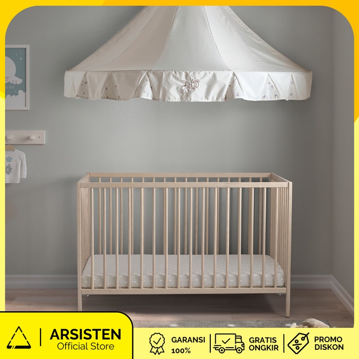 Jual Ranjang bayi baby cot kayu beech box tidur bayi ukuran 60x120 cm ...