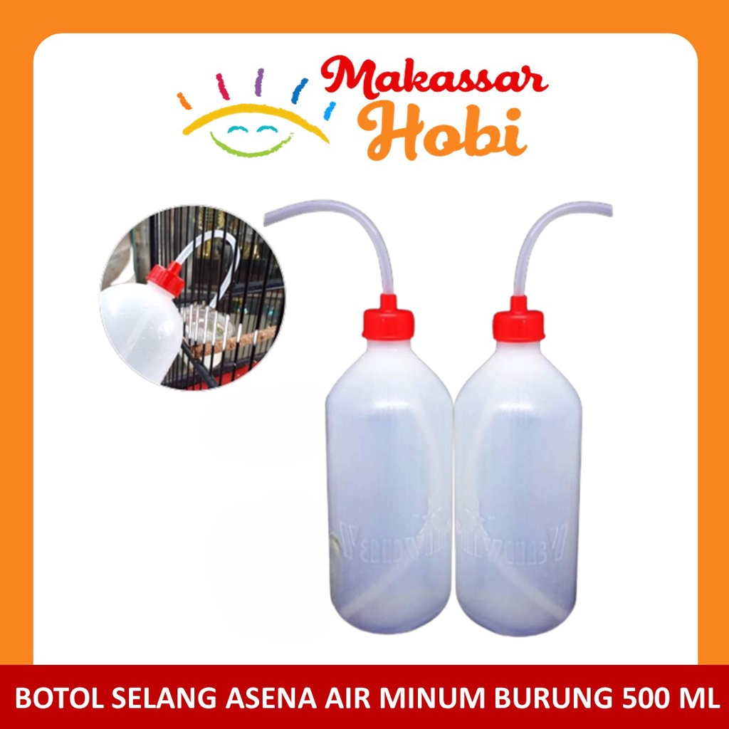 Jual Botol Selang Air Minum Burung 500 ml Refill Isi Ulang Artemia Kutu ...
