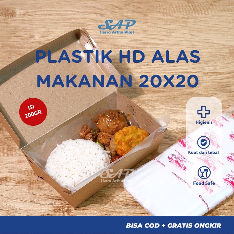 Jual PLASTIK HD SHEET 20cm X 20cm Cap Jet | PLASTIK ALAS TATAKAN ...