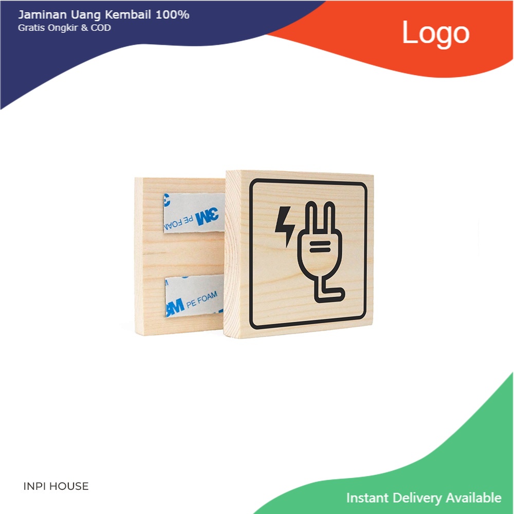 Jual charge area sign system - charging area signage - wall sign ...