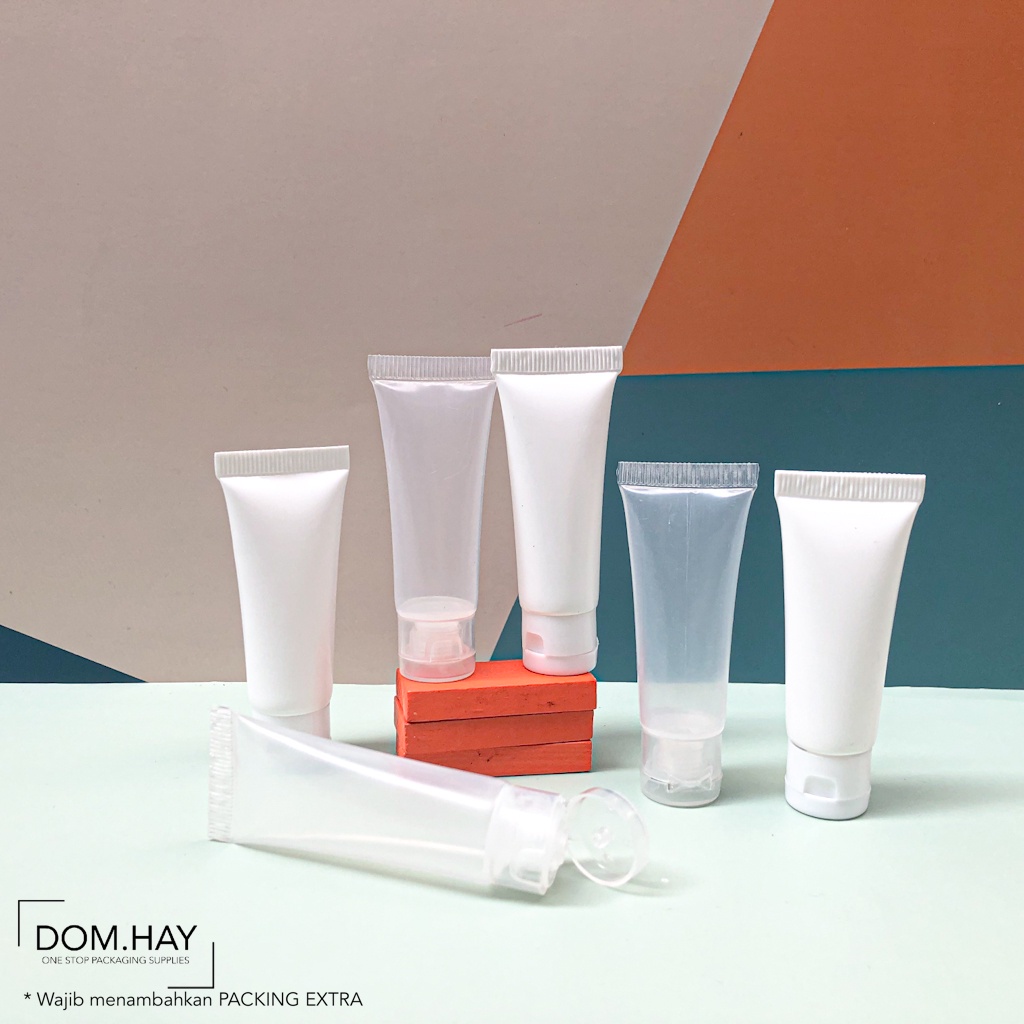 Jual 10ml Botol Tube Fliptop Plastik LC Packaging Kosmetik Travel Size ...