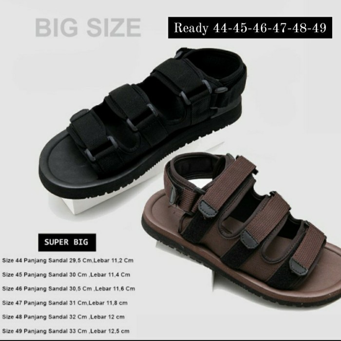 Jual Sandal Pria Olahraga Big Size 44 45 46 47 48 49 / Sendal Gunung ...