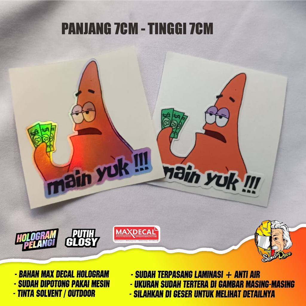 Jual stiker viral gak bahaya ta? cutting hologram / sticker viral GAK ... Jual stiker viral gak bahaya ta? cutting hologram / sticker viral GAK ...