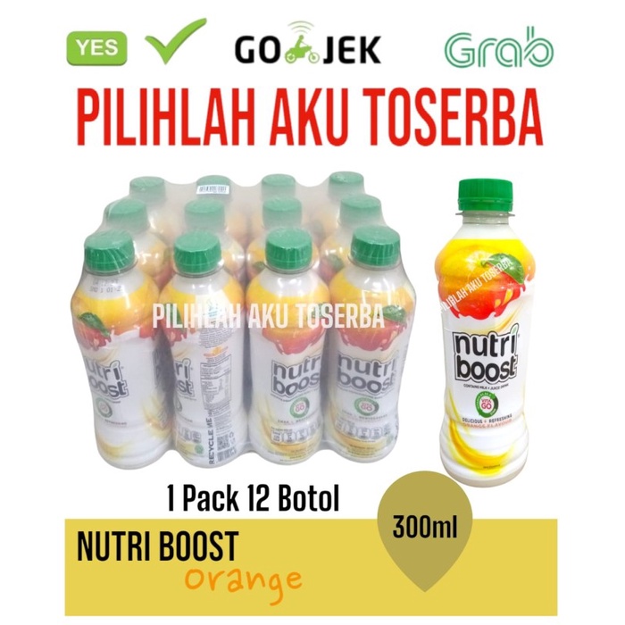 Jual NUTRIBOOST Orange Botol Pet 300 ml - ( HARGA 1 PACK ISI 12 ...