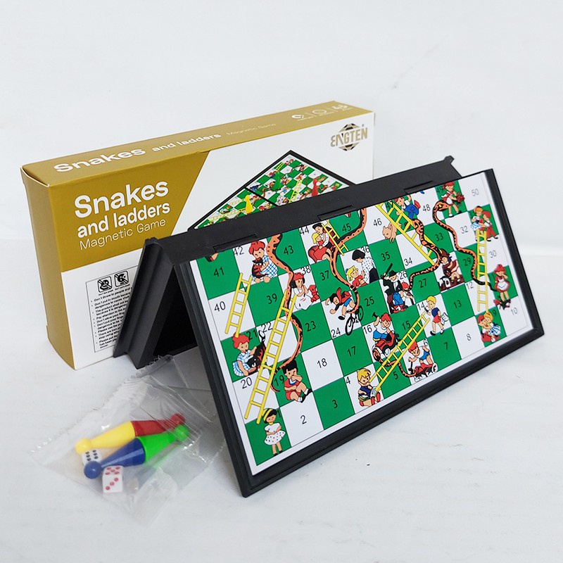 Jual Snake & ladder Mainan Ular Tangga magnet Family Board Games Catur ...