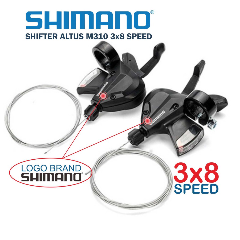 Jual SHIMANO M310 M370 Shifter 2/3 x 8 Speed Sepeda MTB Gunung Operan ...