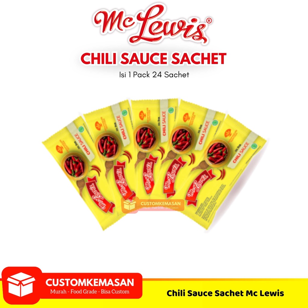 Jual Mc lewis Saus Sachet / Saus cabai Sachet / Saus Sachet Isi 25pcs ...