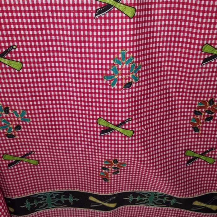 Jual kain Batik Ambon kotak merah motif (pembelian minimal 2 pcs ...