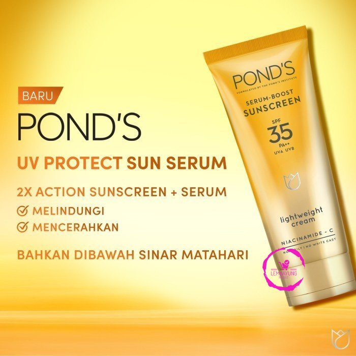 Jual Ponds UV Protect Sun Screen Serum SPF 50 - 30g + Day Cream 20g | Shopee Indonesia