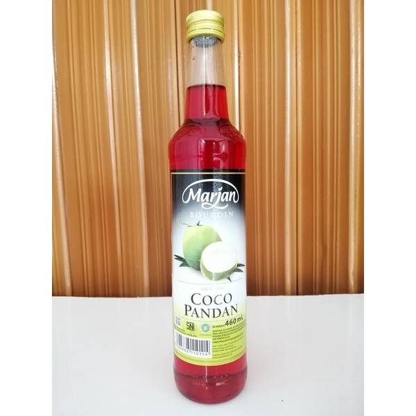 Jual MARJAN BOUDOIN Sirup Coco Pandan 460 ml Syrup Sirop cocopandan 460 ...