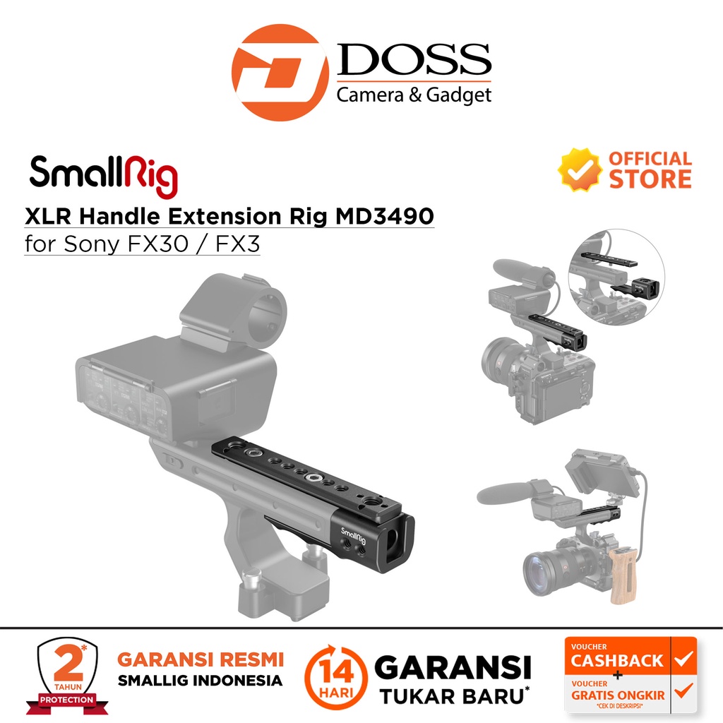 Jual SmallRig Sony FX3 / FX30 XLR Handle Extension Rig MD3490 | Shopee ...