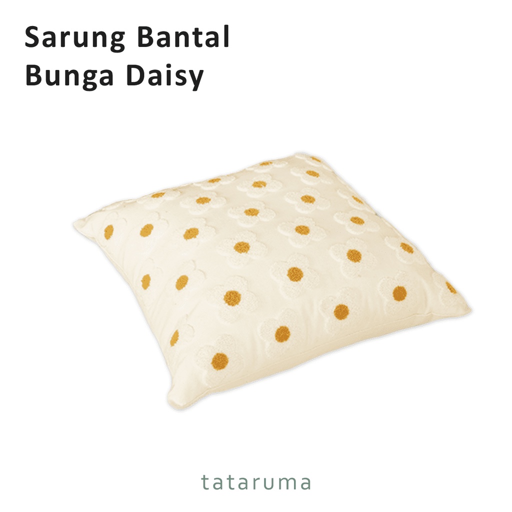 Jual TATARUMA Deiji - Sarung Bantal Bunga Daisy Sofa Kasur Sandaran ...