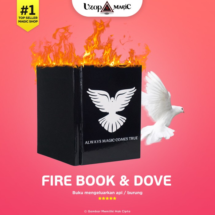 Jual Dove and Fire Book ( Buku Api, Buku sulap, buku keluar burung ...
